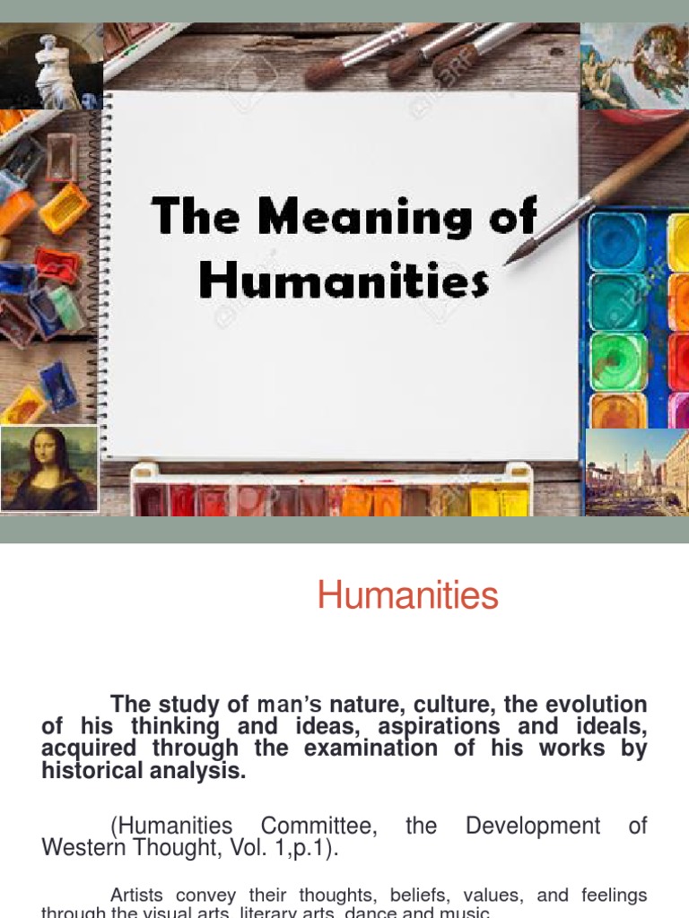 The Meaning of Humanities | PDF | Humanities | Paintings