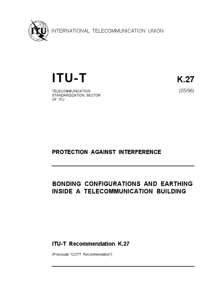 ITU Recommendations | PDF | Itu T | Coaxial Cable
