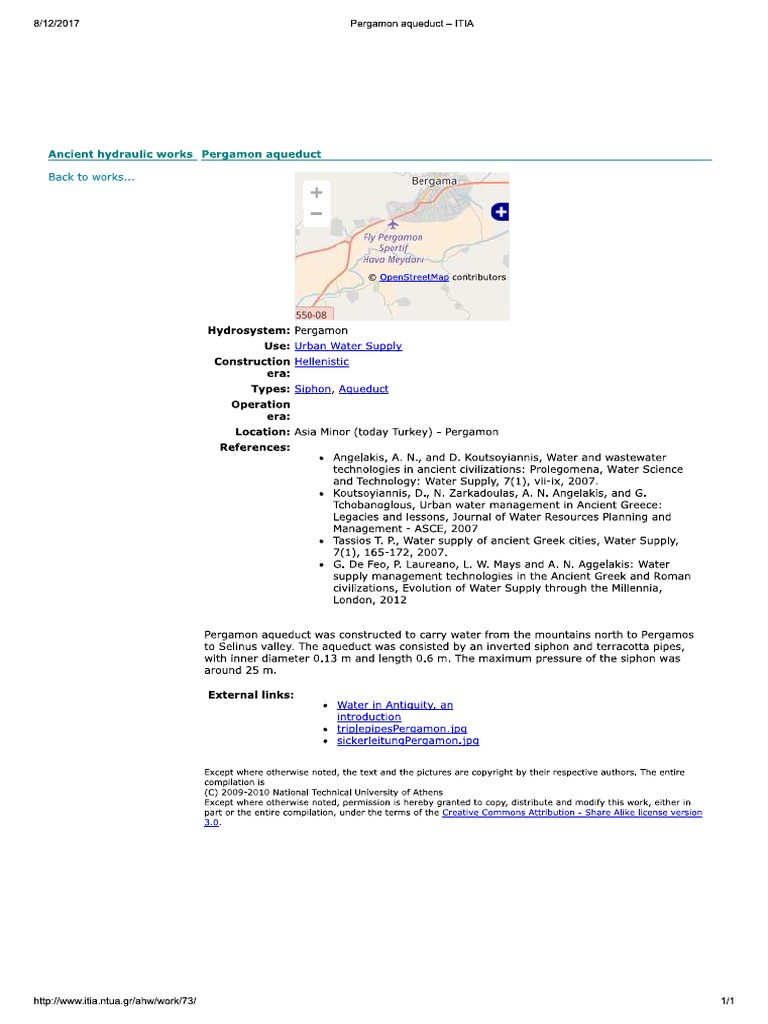 Acueducto de Pergamon | PDF