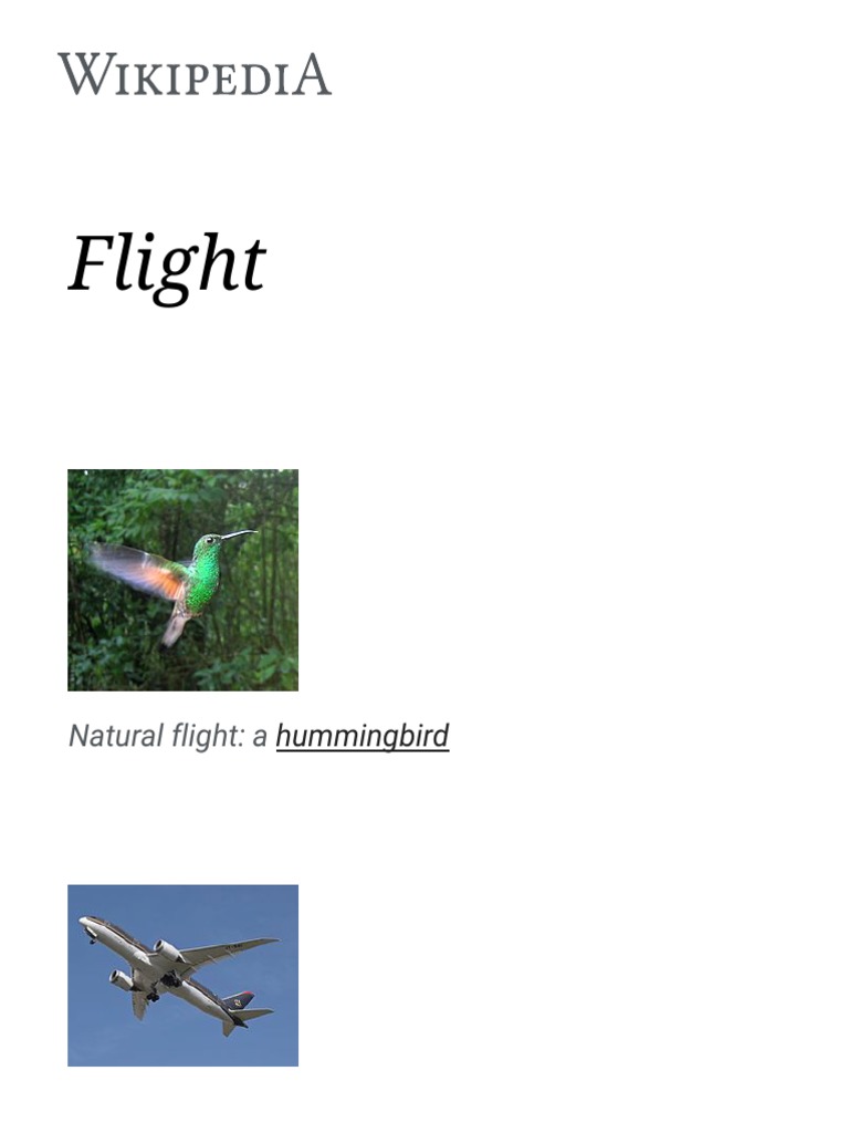 Natural Flight: A | PDF | Flight | Lift (Force)