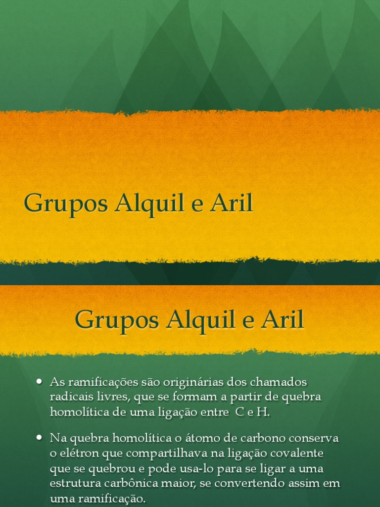 Grupos Alquil e Aril | PDF