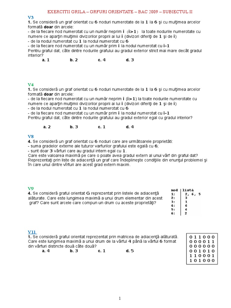 Grile Grafuri Orientate | PDF
