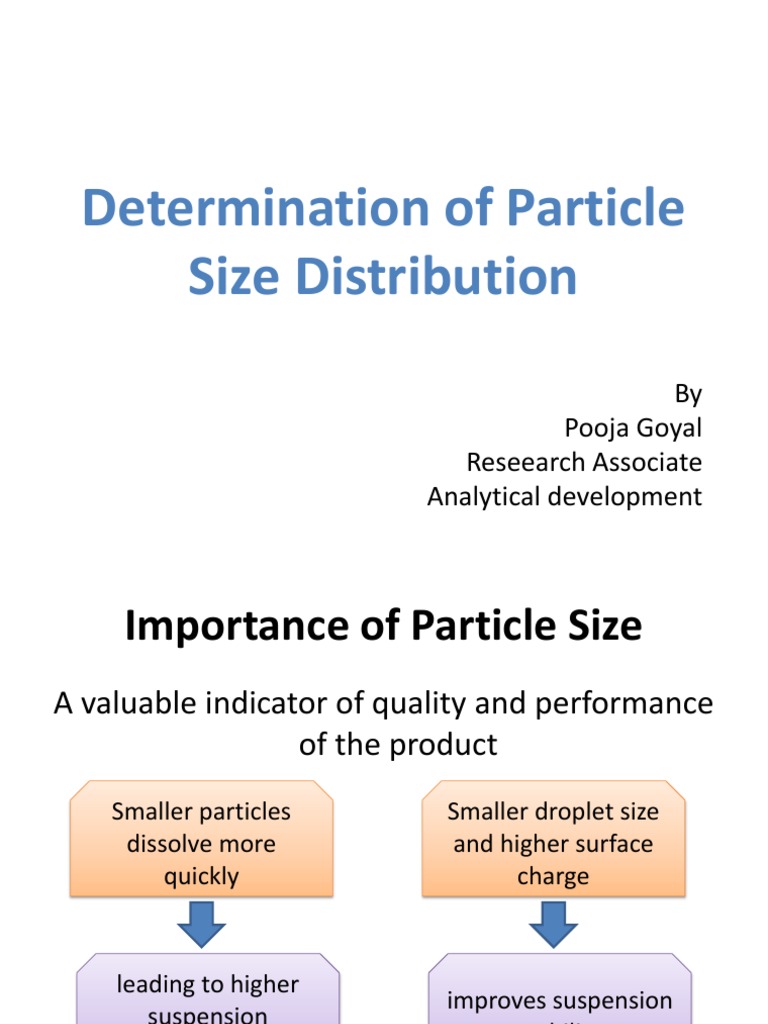 Particle Size Distribution Analysis Techniques | PDF | Art