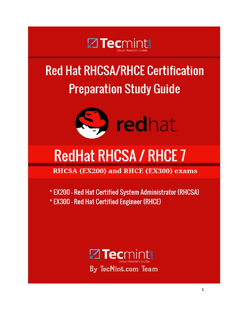 RHCSA - RHCE Prepartion Study Guide | PDF | Regular Expression | Unix