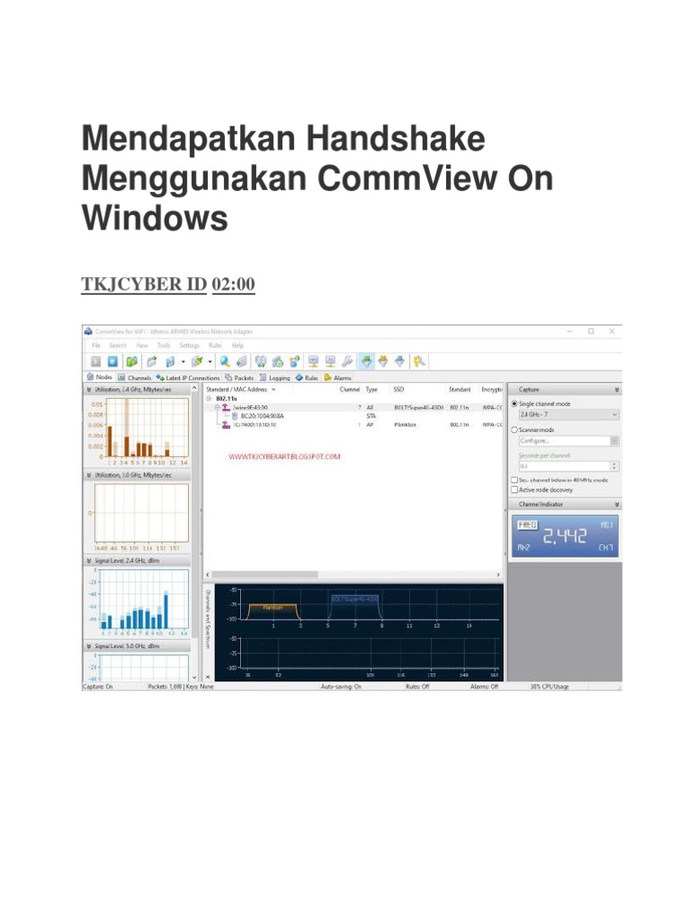 Mendapatkan Handshake Menggunakan CommView On Windows | PDF