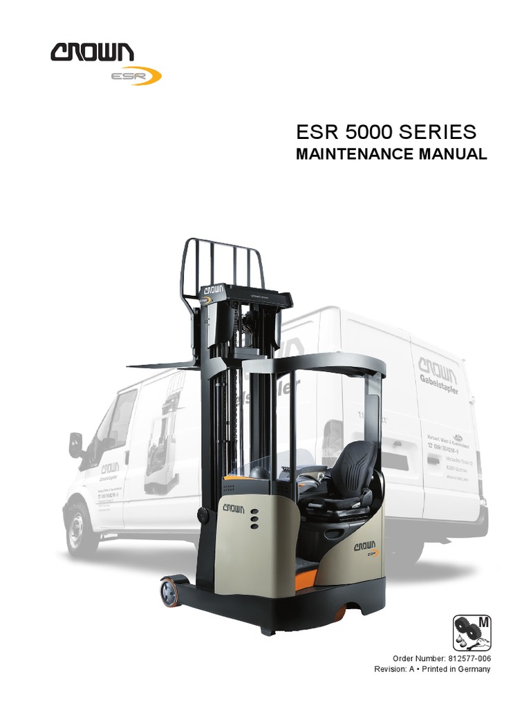 Crown Esr5000 | PDF | Wheeled Vehicles | Manufactured Goods