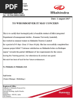 Teleperformance Experience Letter | PDF