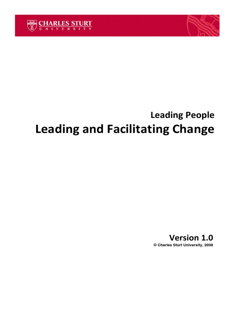 Leading Facilitating Change PDF | PDF | Change Management | Leadership
