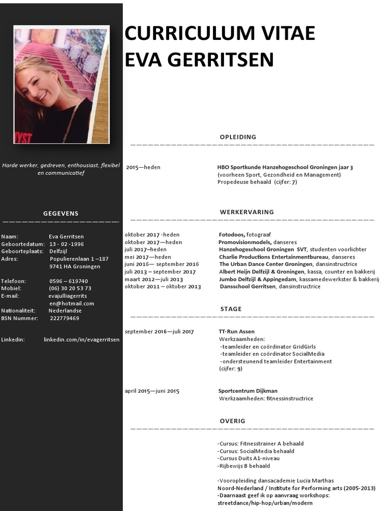 CV Eva 2017 November | PDF