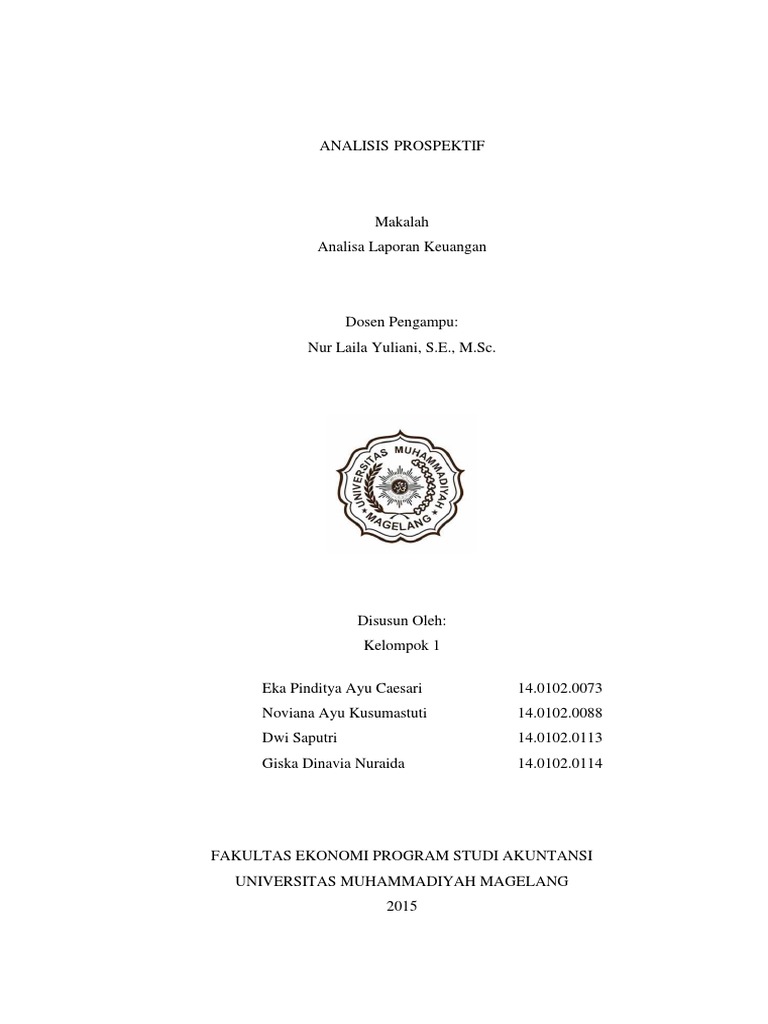 Alk Bab 10 Analisis Prospektif | PDF