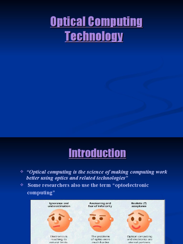 Optical Computing Technology | PDF | Optics | Electronic Circuits