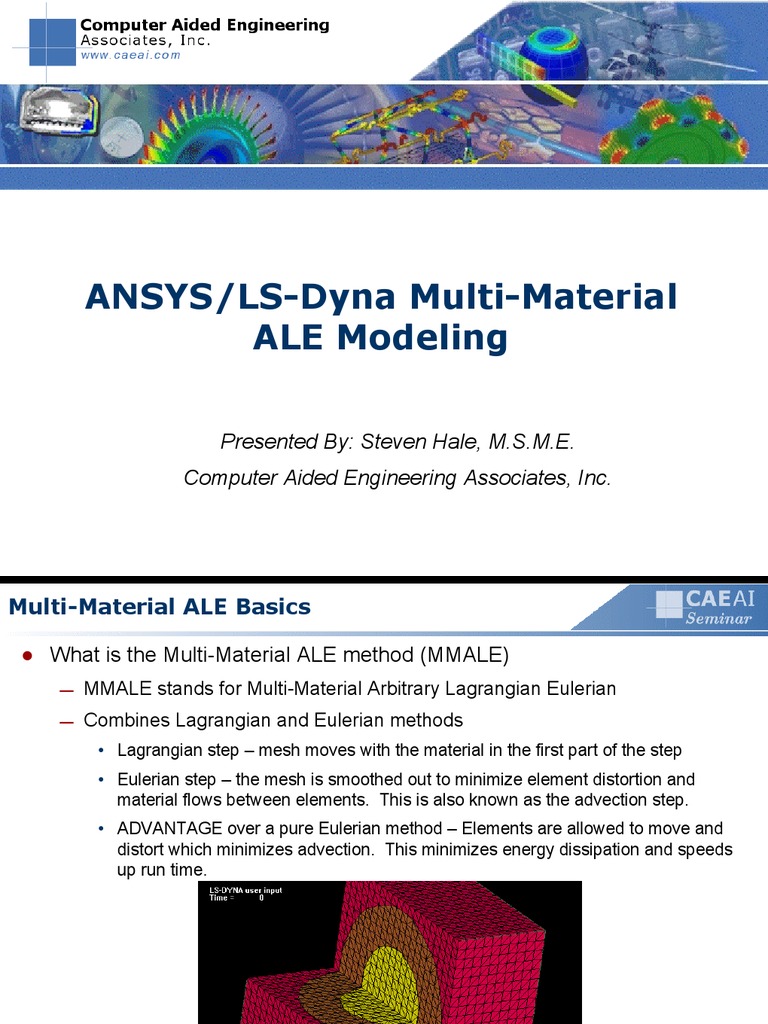 ANSYS/LS-Dyna Multi-Material ALE Modeling