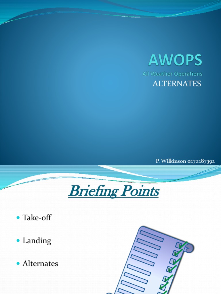 1 Awops | PDF | Takeoff | Aviation Safety