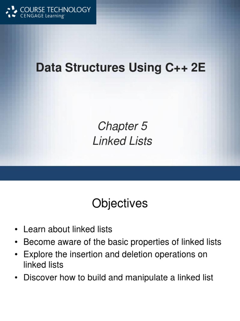 Data Structures Using C++ 2E: Linked Lists | PDF | C++ | Pointer (Computer Programming)