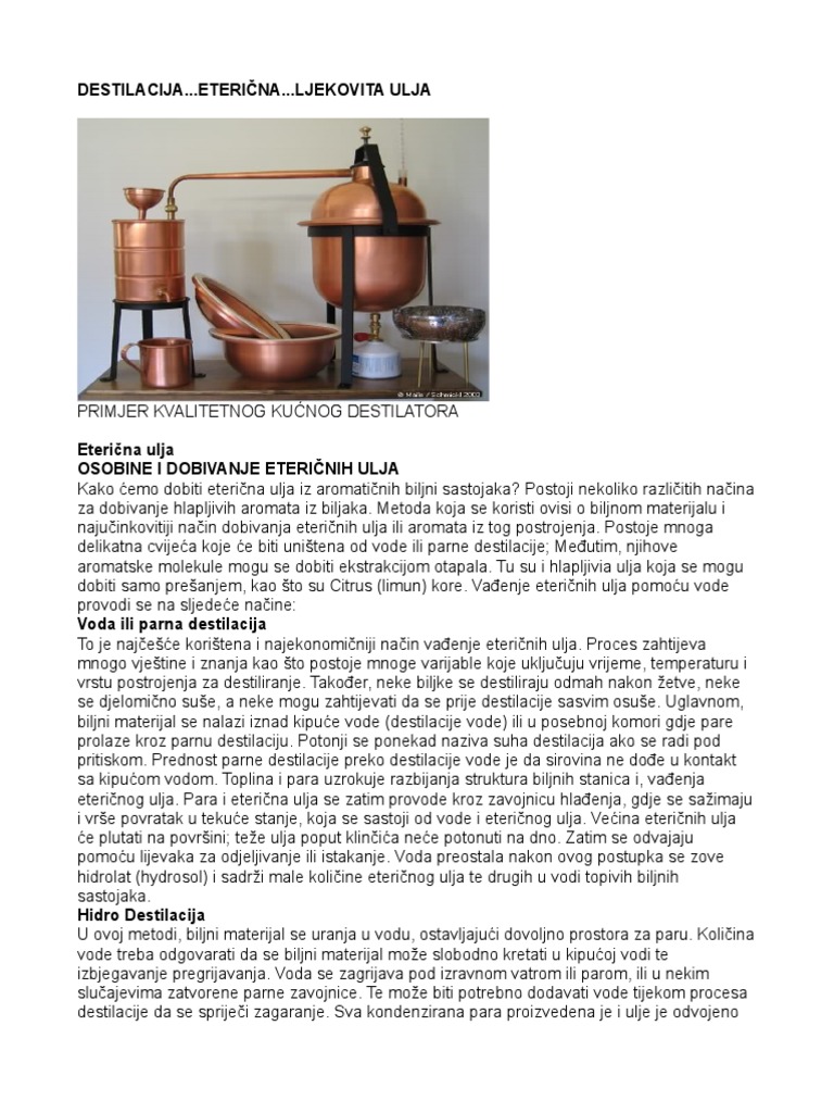 Eterična Ulja | PDF