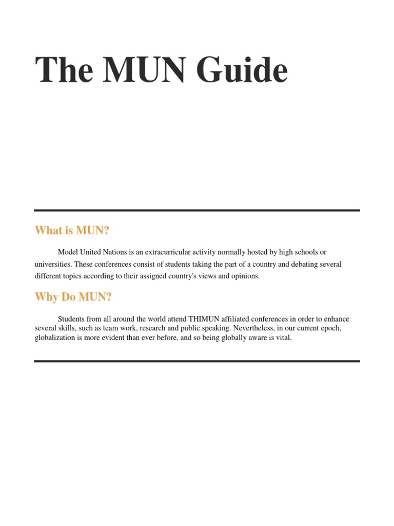 The Mun Guide | PDF | International Criminal Court | United Nations