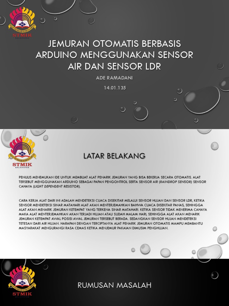 Jemuran Otomatis Berbasis Arduino Menggunakan Sensor1 | PDF Jemuran Otomatis Berbasis Arduino Menggunakan Sensor1 | PDF