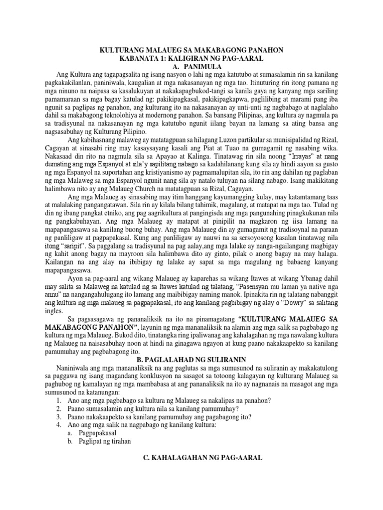 Makabagong Malaueg | PDF