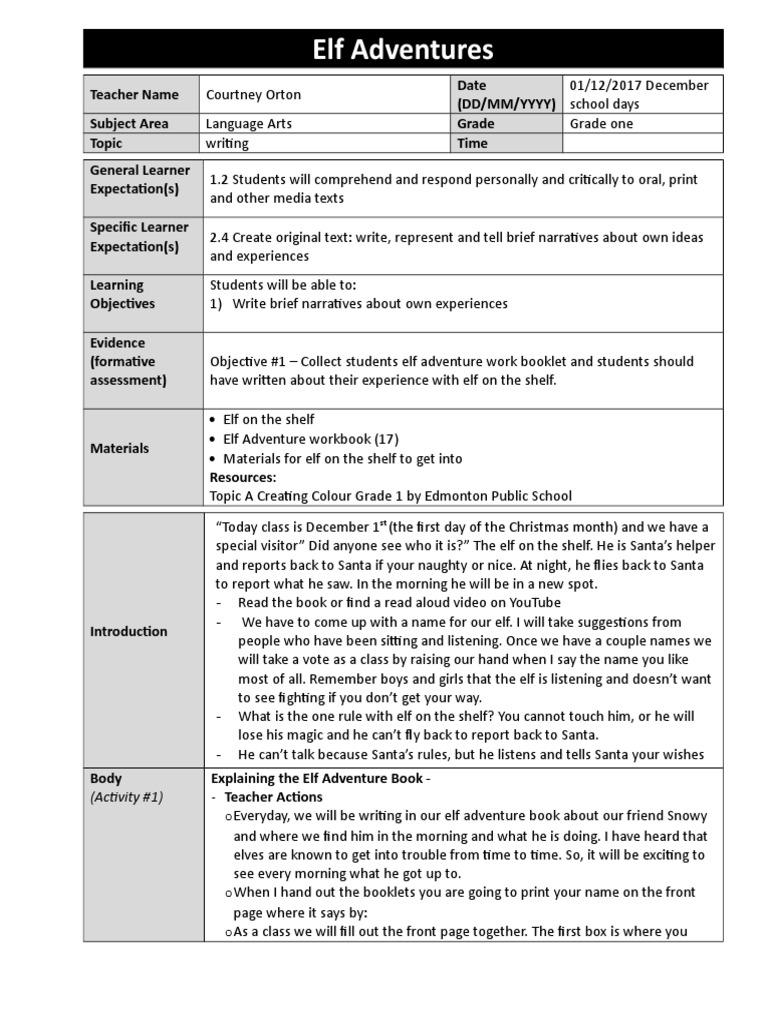 Elf Adventures | PDF | Elves | Santa Claus