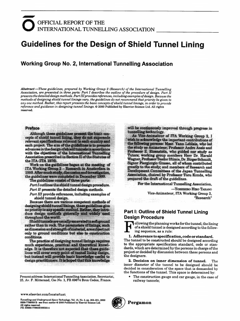 Design Segmental Precast Linning Tunnel Lining | PDF | Young's Modulus ...