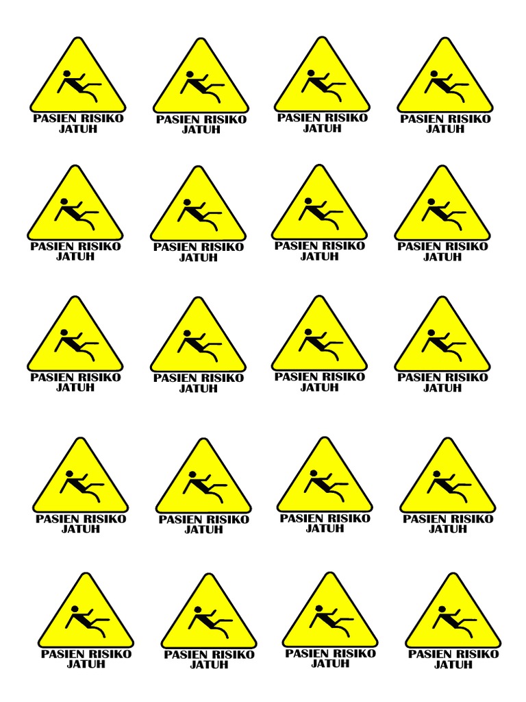 Stiker Fall Risk RS | PDF