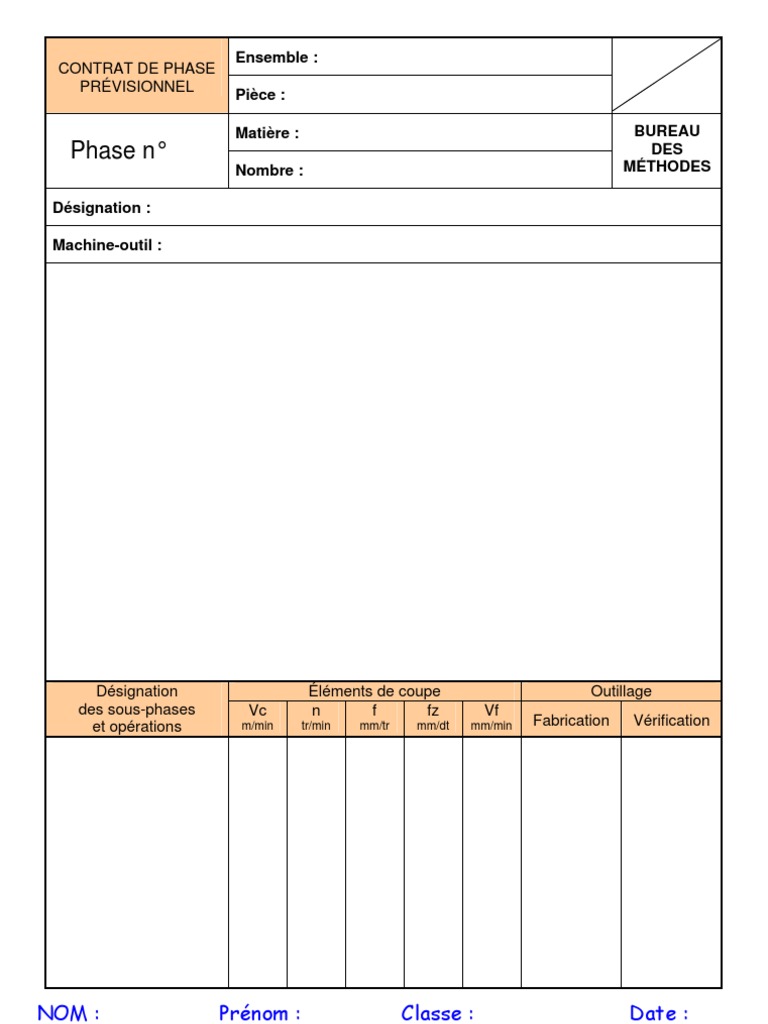 Contrat de phase vierge Cours [01Sciences.Com]