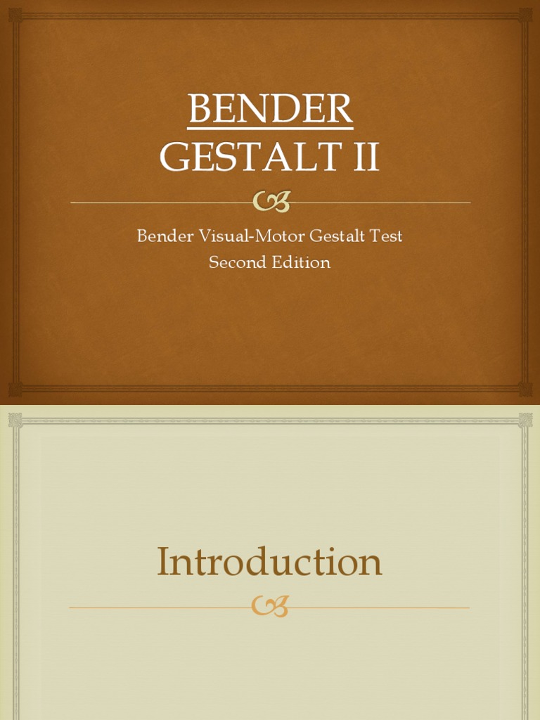 Bender Visual-Motor Gestalt Test II | PDF | Attention Deficit ...
