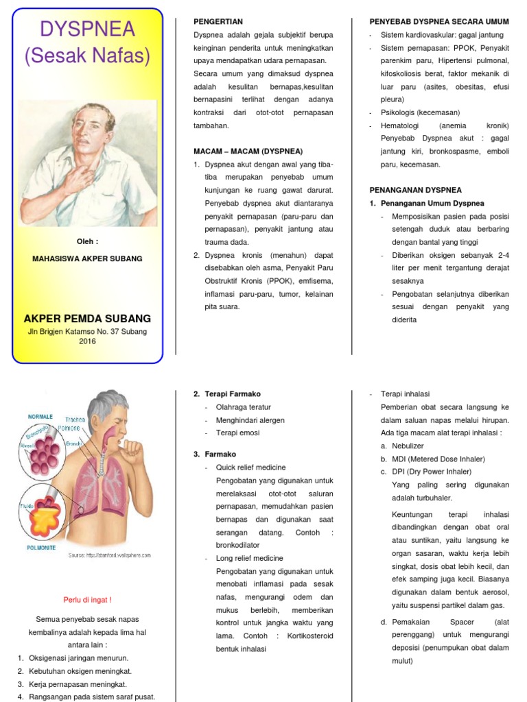 Leaflet Dispnea (Sesak Nafas) | PDF