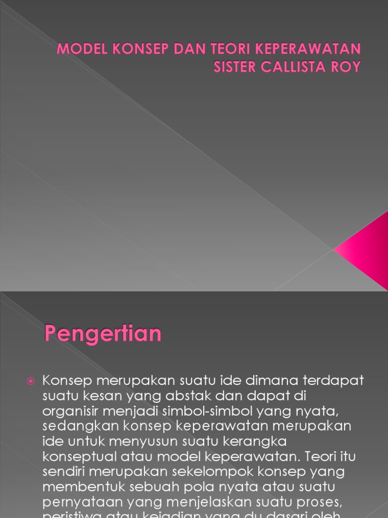 Teori Keperawatan Callista Roy | PDF