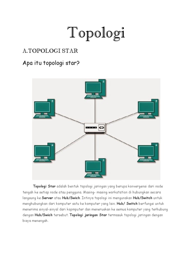 Kekurangan dan Kelebihan Topologi Star | PDF