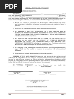 SPA - To Sell Property | PDF | Power Of Attorney | Law And Economics