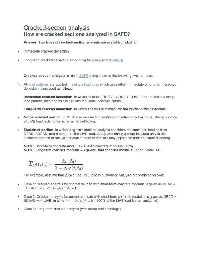 Cracked Analysis-Aci Based | PDF