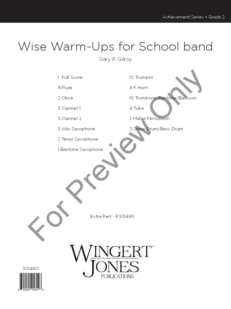 Warm - Up Band PDF | PDF | Saxophone | Performing Arts