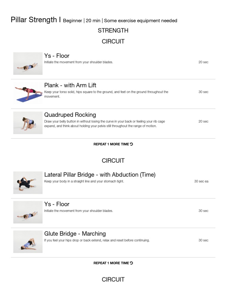 Pillar Strength I: Strength Circuit Ys - Floor | PDF