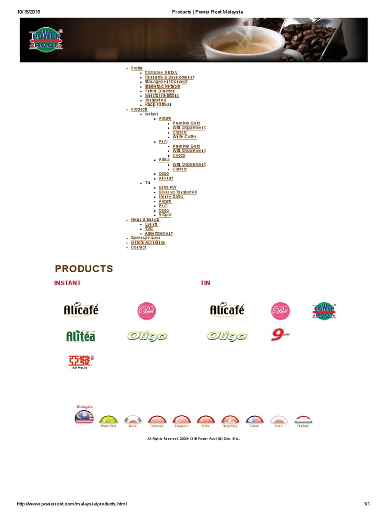 Products - Power Root Malaysia | PDF | Medicinal Plants Of Asia ...