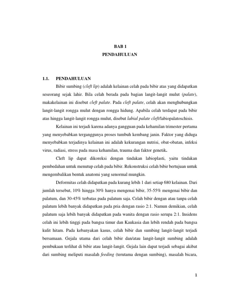 Paper CLEFT LIP | PDF | Kesehatan Holistik | Sains & Matematika
