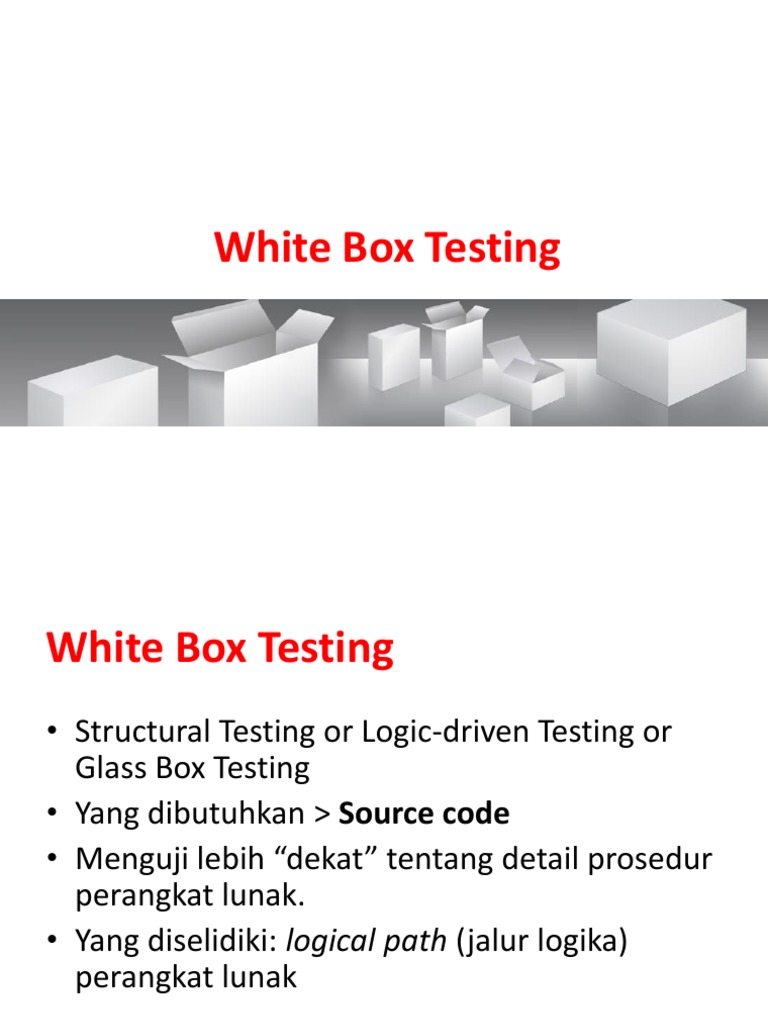 Panduan Lengkap White Box Testing | PDF | Metode & Bahan Ajar