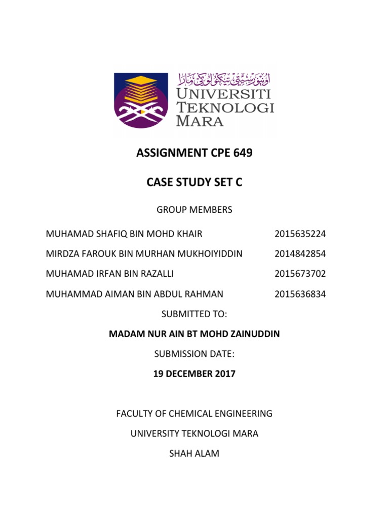 Cover Page Cpe 649 | PDF