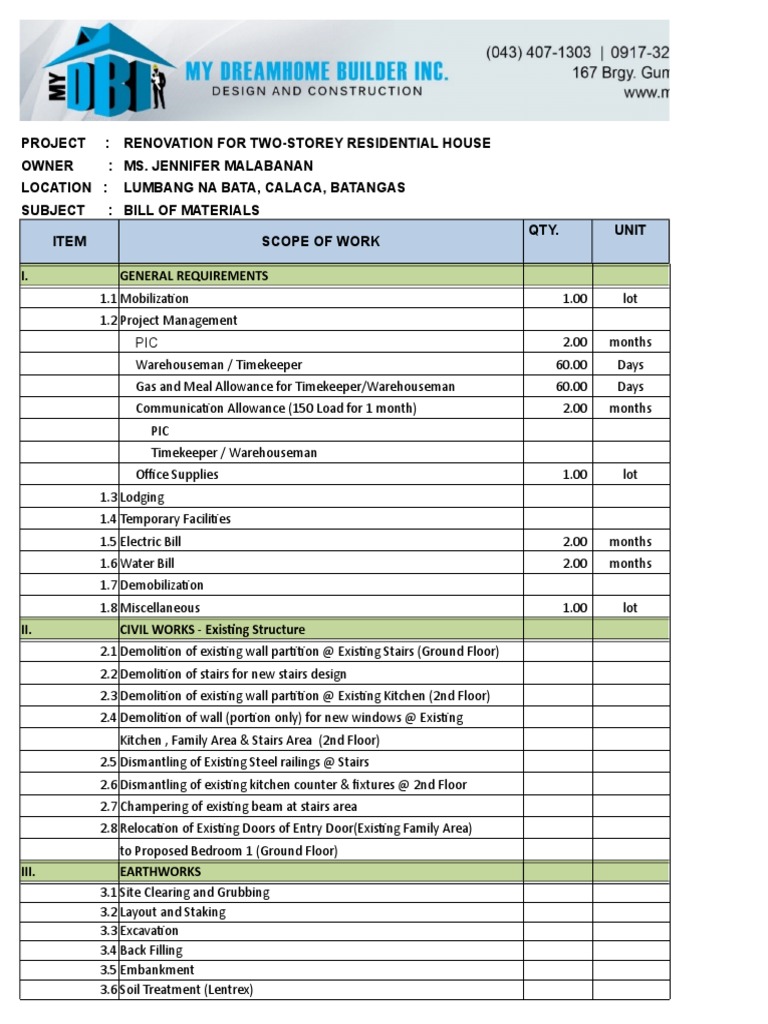 Bom | Download Free PDF | Door | Demolition