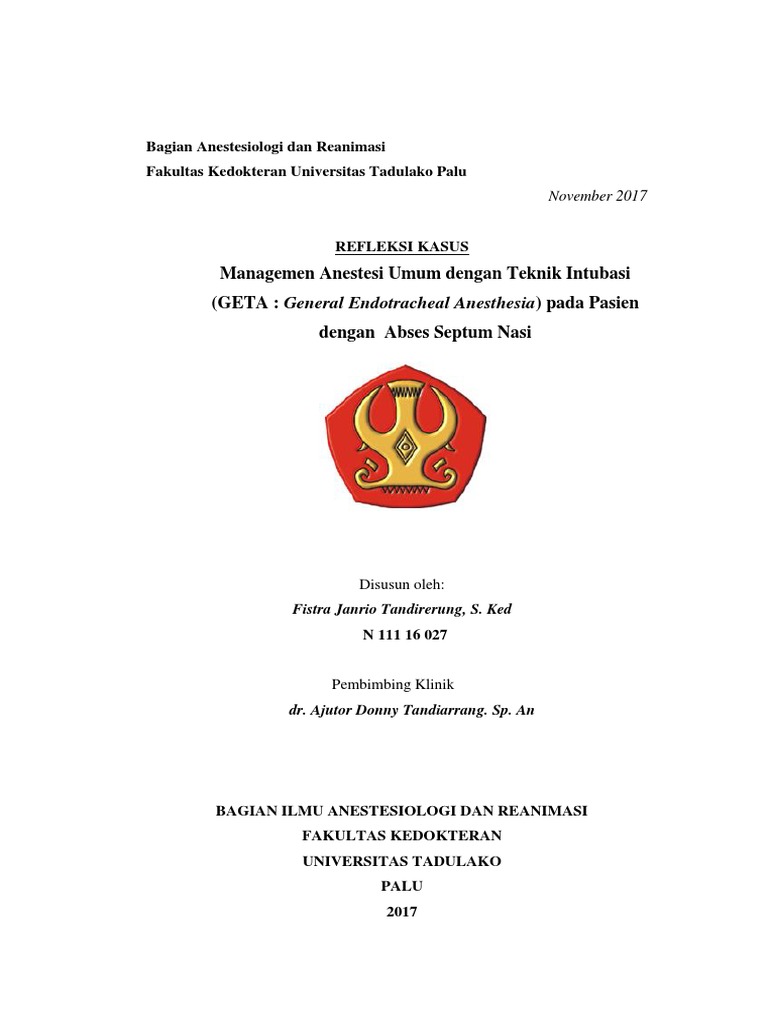 Refka Managemen GETA Pada Abses Septum Nasi | PDF
