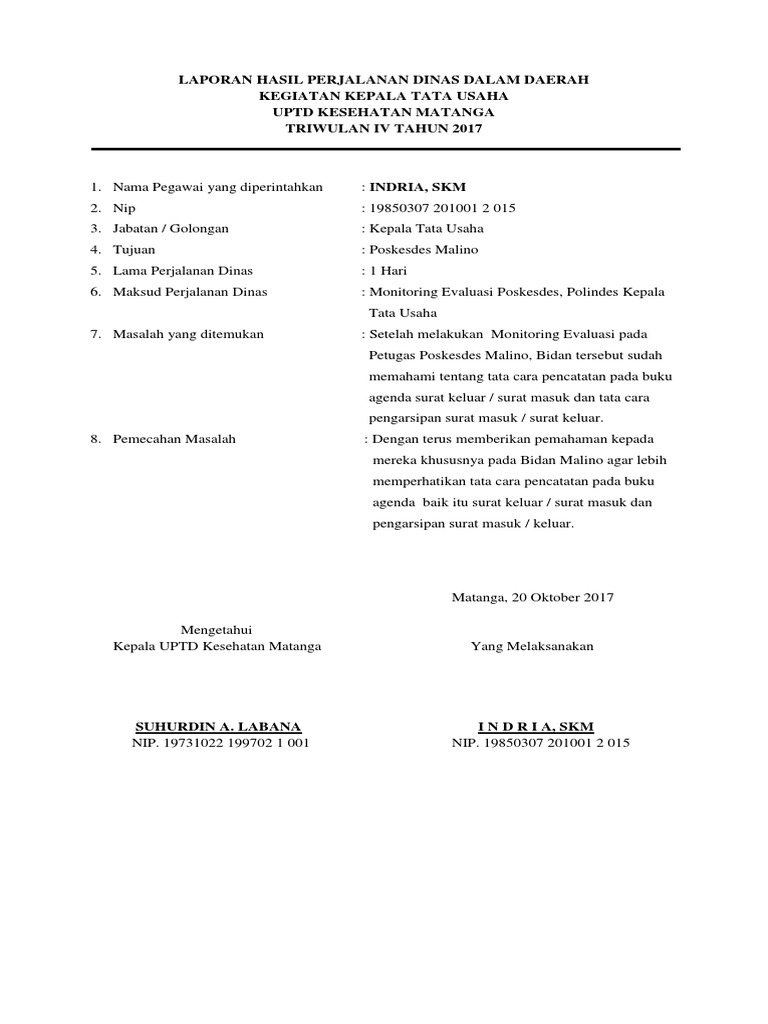 Laporan Hasil Monev | PDF