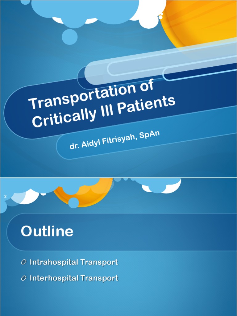 Patient Transfer | PDF | Monitoring (Medicine) | Intensive Care Unit