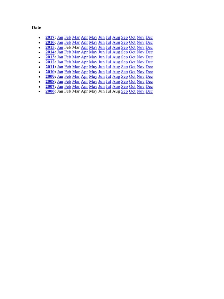 Yearly Date Reference Guide | PDF | Travel