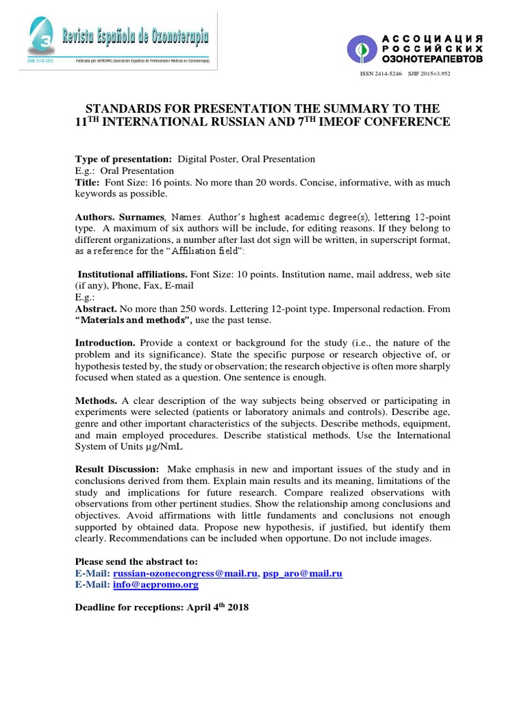 Standards For Presentation The Summary | PDF | Evaluation Methods ...