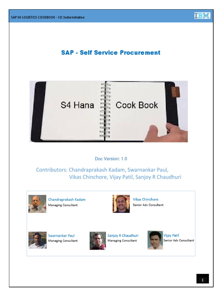 Cookbook SAP Self Service Procurement | Download Free PDF | Sap Se | Procurement