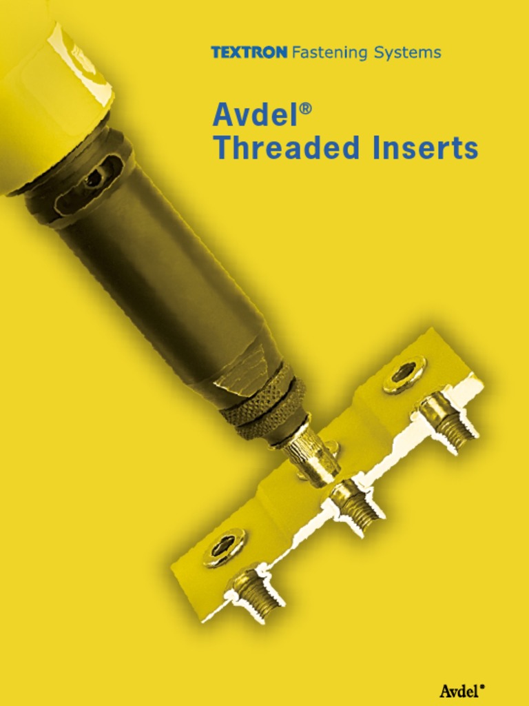 Avdel Threaded Insert Brochure 07 03 | PDF | Corrosion | Screw