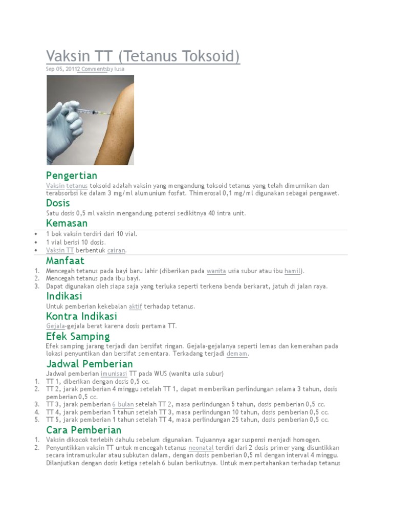 Vaksin TT | PDF