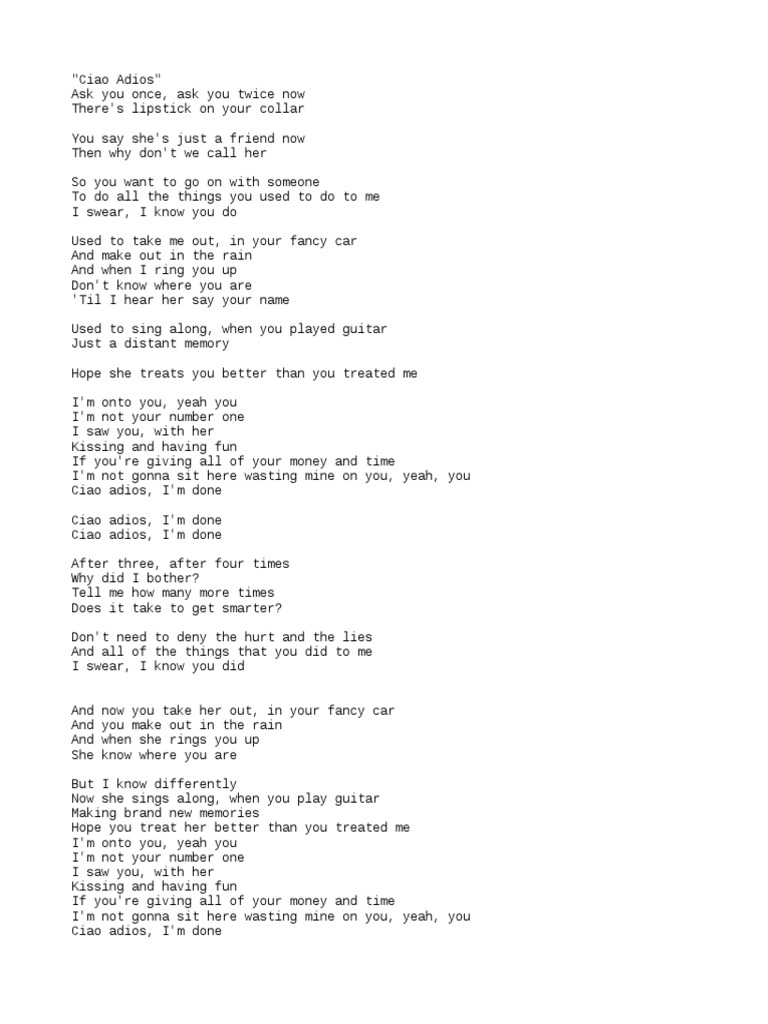 Lyrics of Ed Sheeran Songs | PDF | Entertainment (General) | Leisure