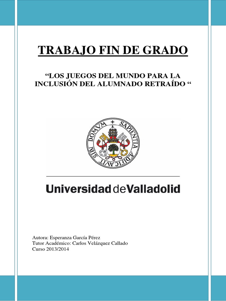 TFG-G 812 | PDF | Timidez | Conflicto (proceso)