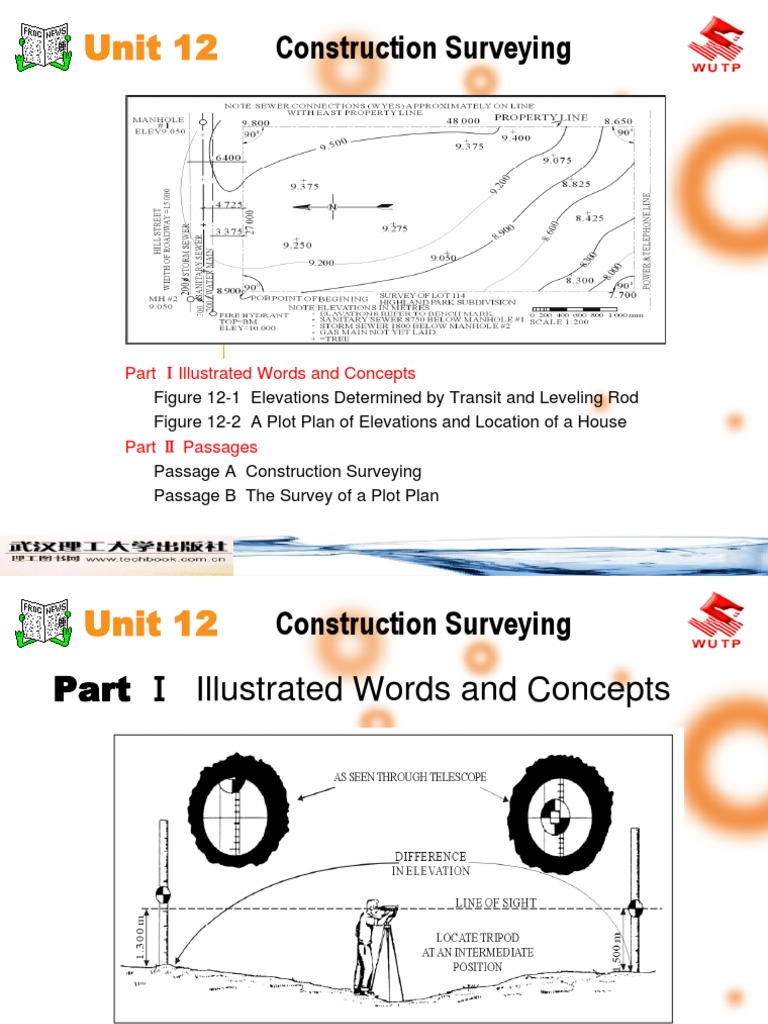 Unit 12: Construction Surveying | PDF | Surveying | Contour Line